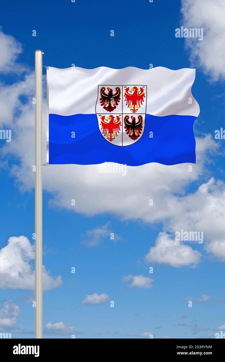 flag of Trentino, Italy, South Tyrol, Trentino Stock Photo - Alamy