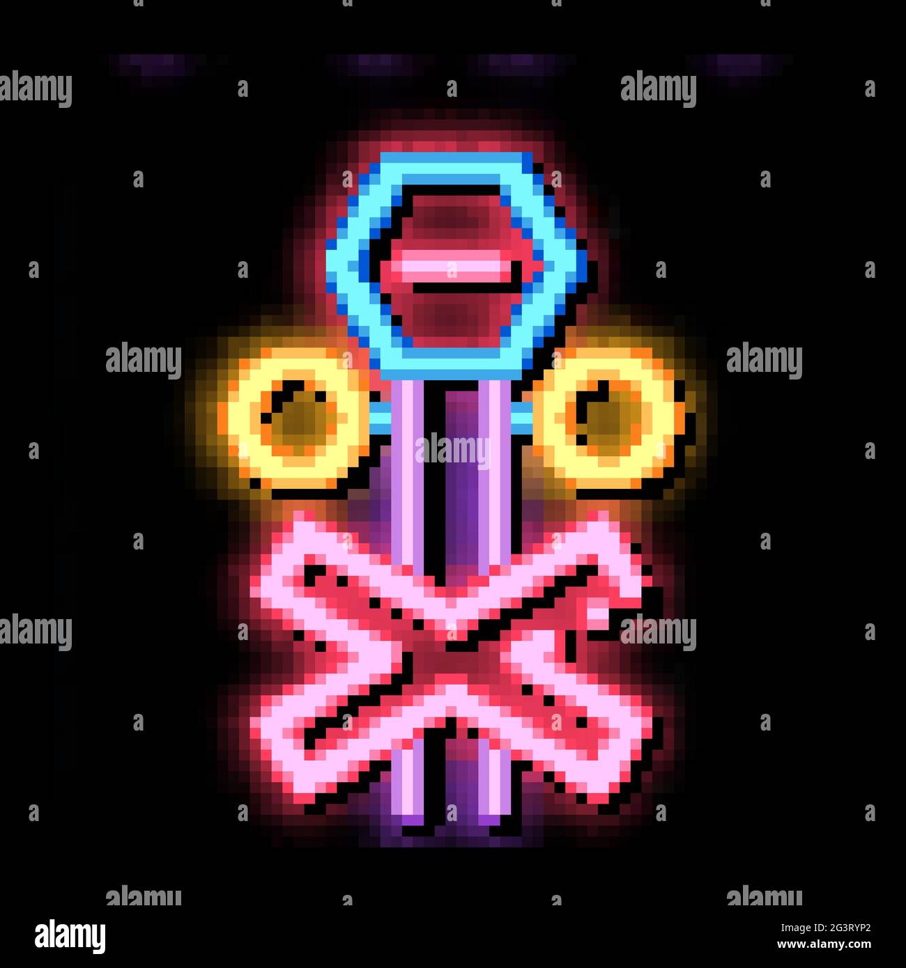 railroad crossing neon glow icon illustration Stock Vector Image & Art ...
