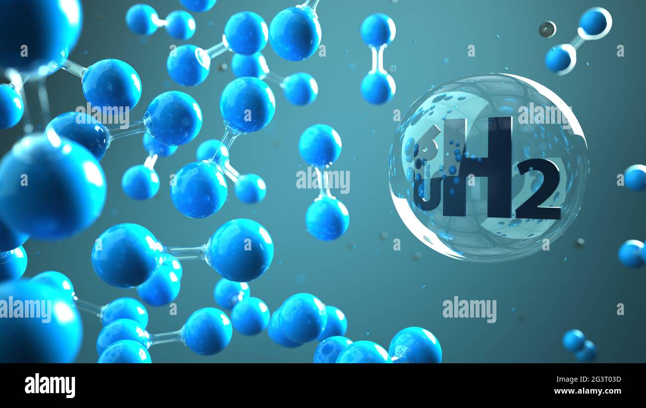 H2 Hydrogen Molecule Gas Pump Stock Photo - Alamy