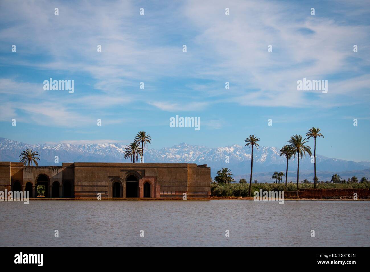 Agdal Gardens, an area of historic gardens in Marrakech, Morocco Stock ...