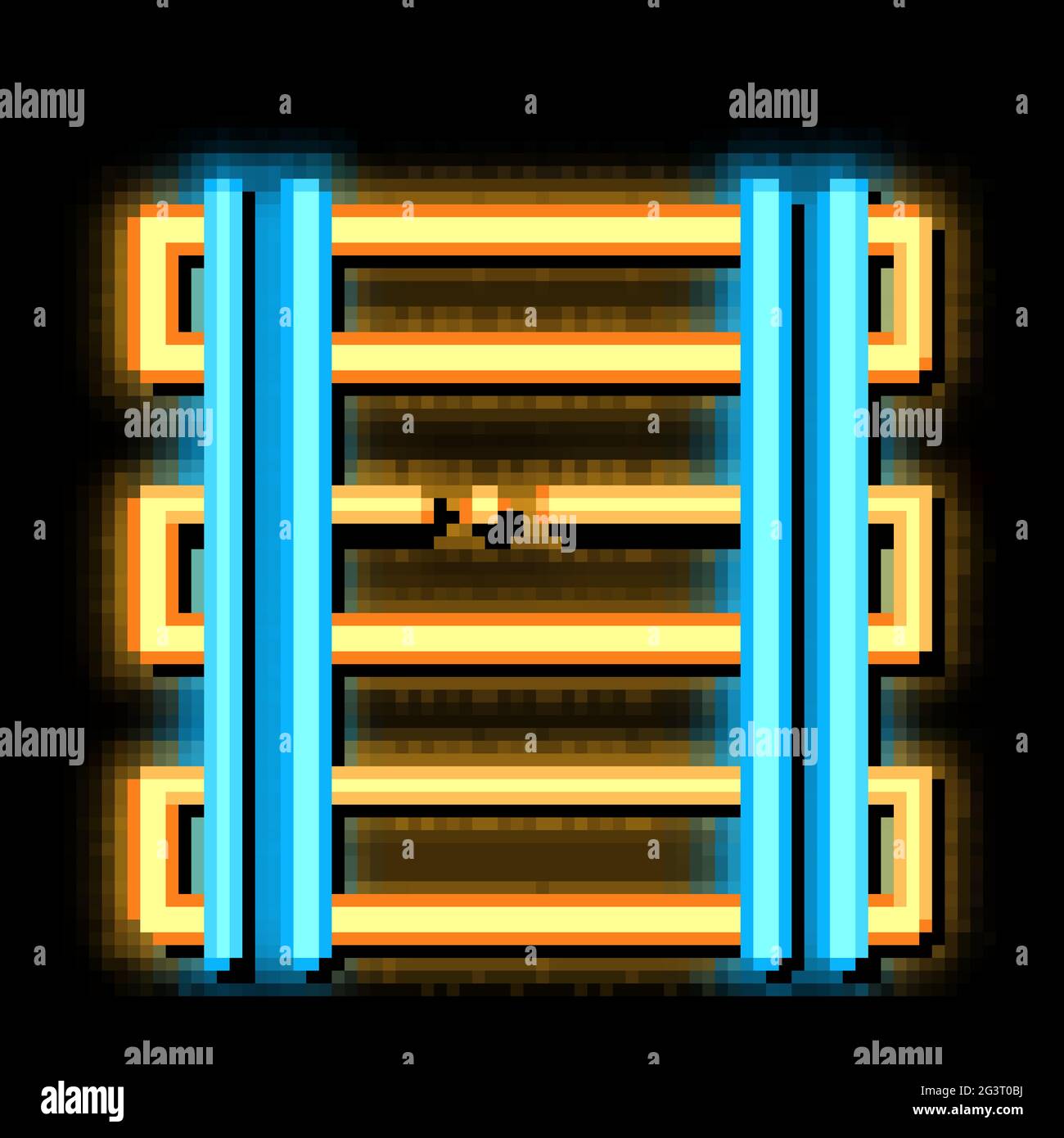 railway track neon glow icon illustration Stock Vector Image & Art - Alamy