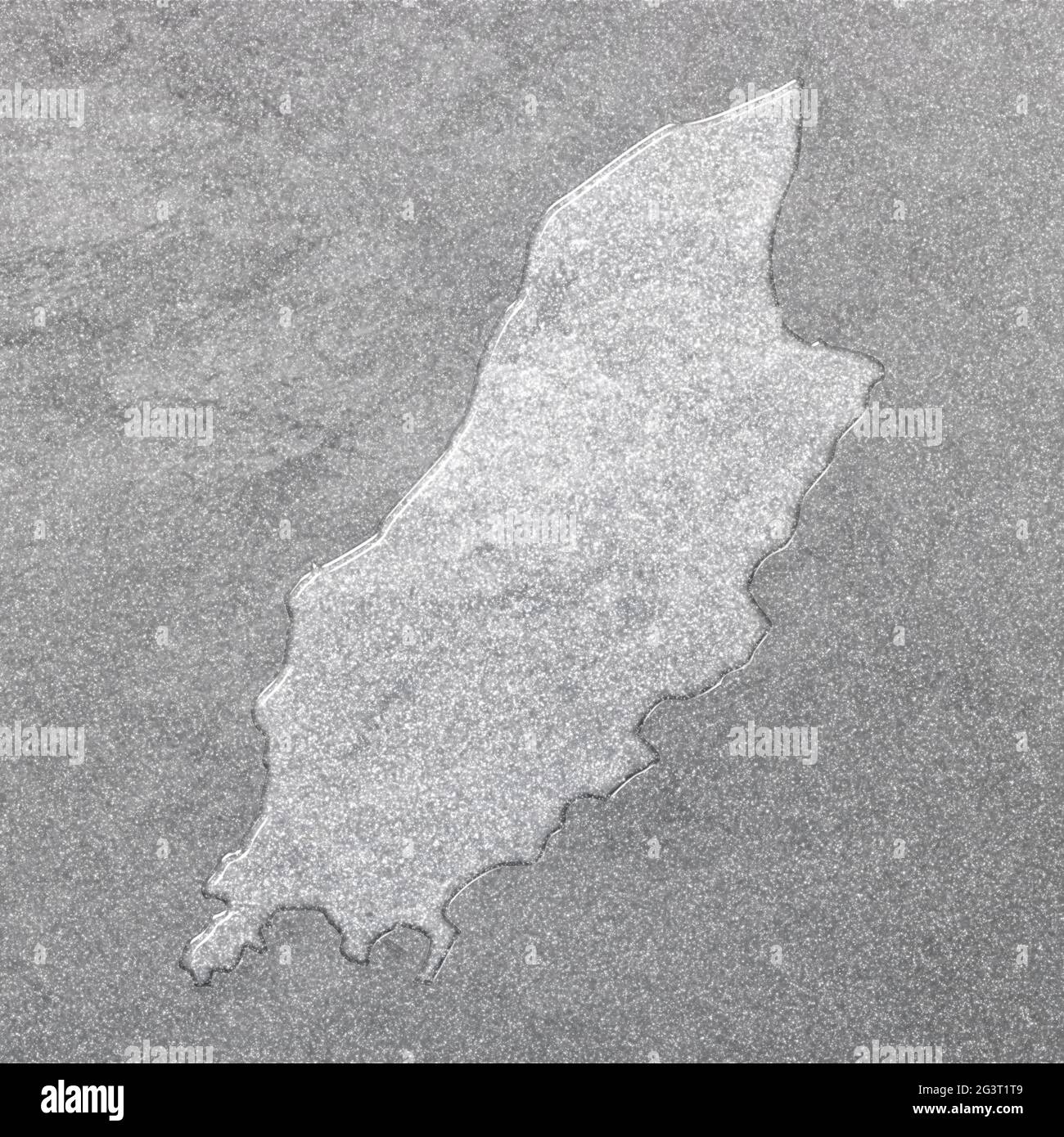 Map of Isle of Man, silver background, map background Stock Photo - Alamy