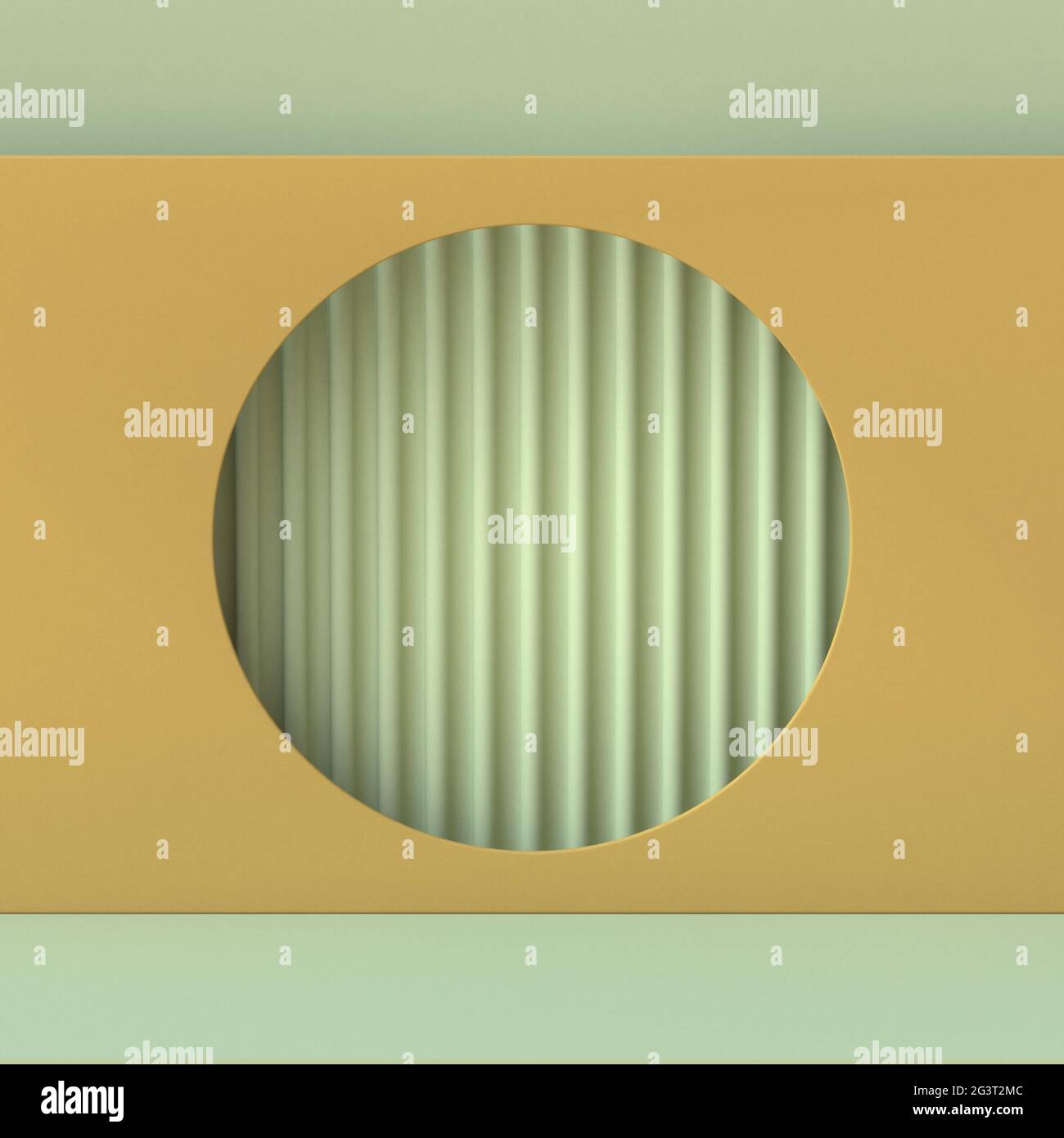 Abstract mock up circle with stripes pattern 3D Stock Photo - Alamy