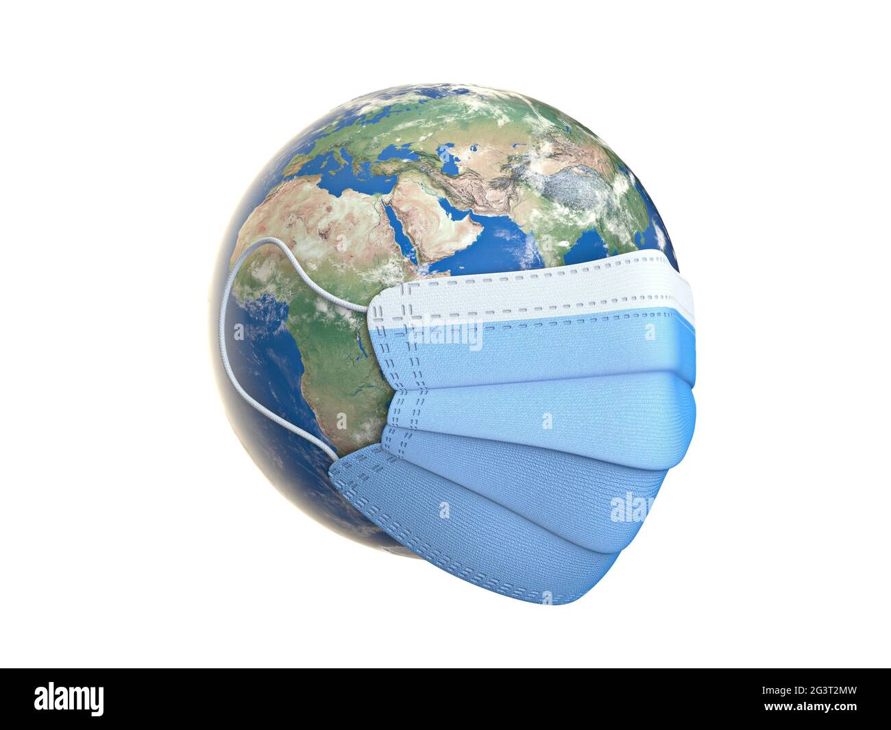 Earth face mask pandemic Cut Out Stock Images & Pictures - Alamy