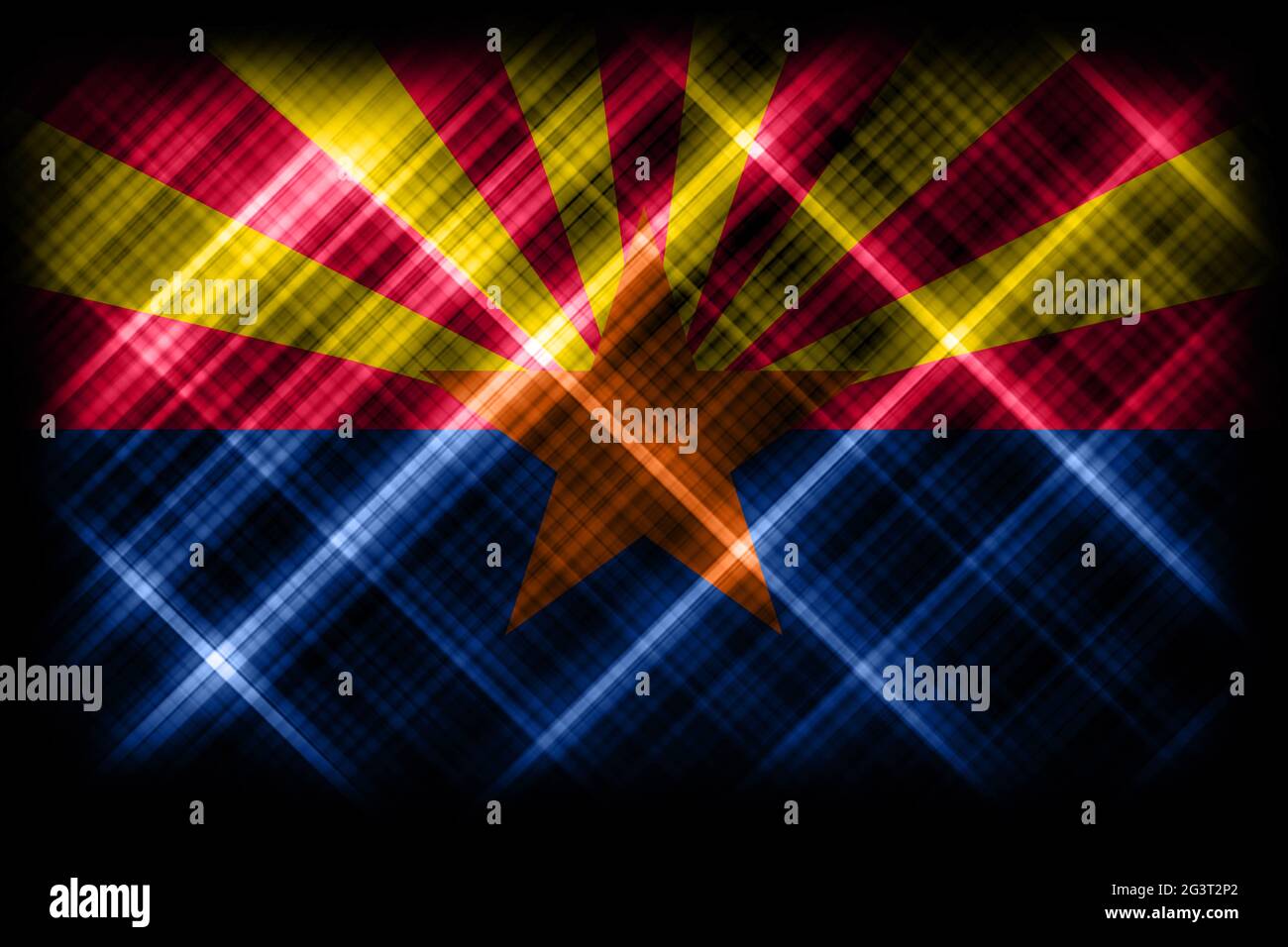 Arizona state flag, Arizona flag background modern flag Stock Photo - Alamy