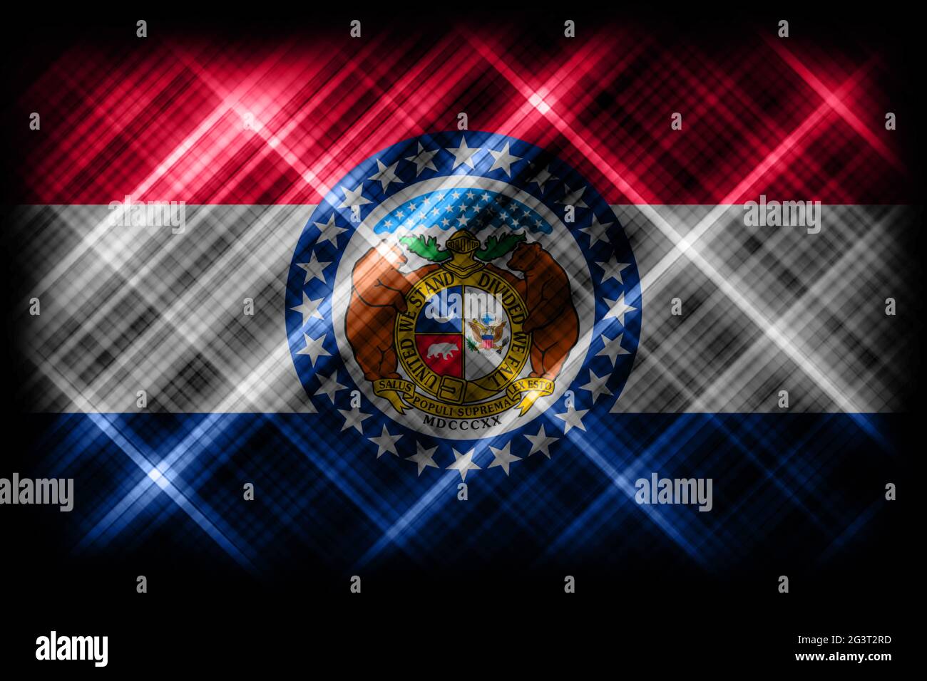 Missouri state flag, Missouri flag background modern flag Stock Photo ...