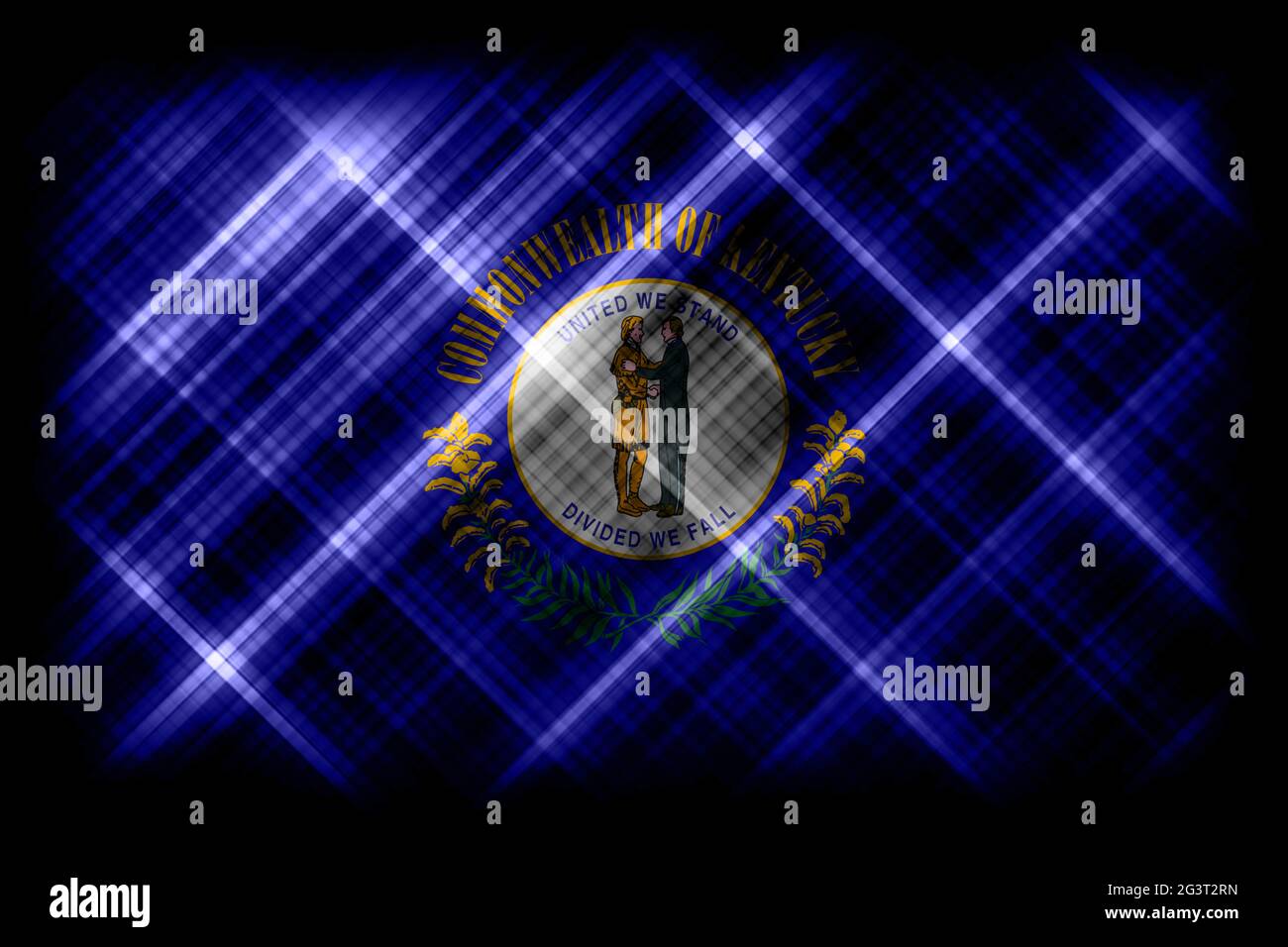 Kentucky state flag, Kentucky flag background modern flag Stock Photo ...