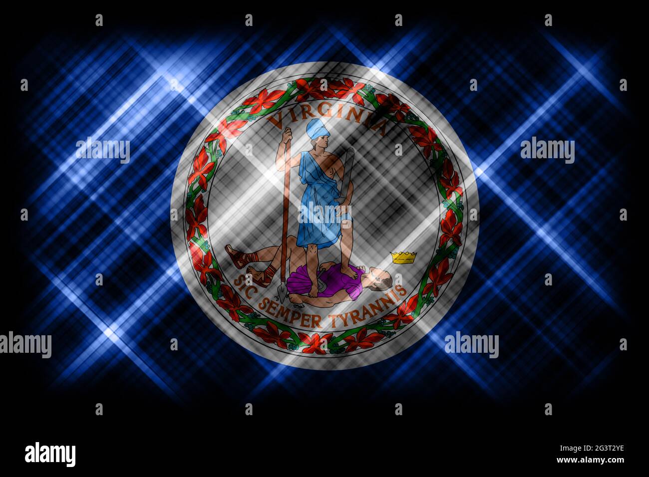 Virginia state flag, Virginia flag background modern flag Stock Photo ...