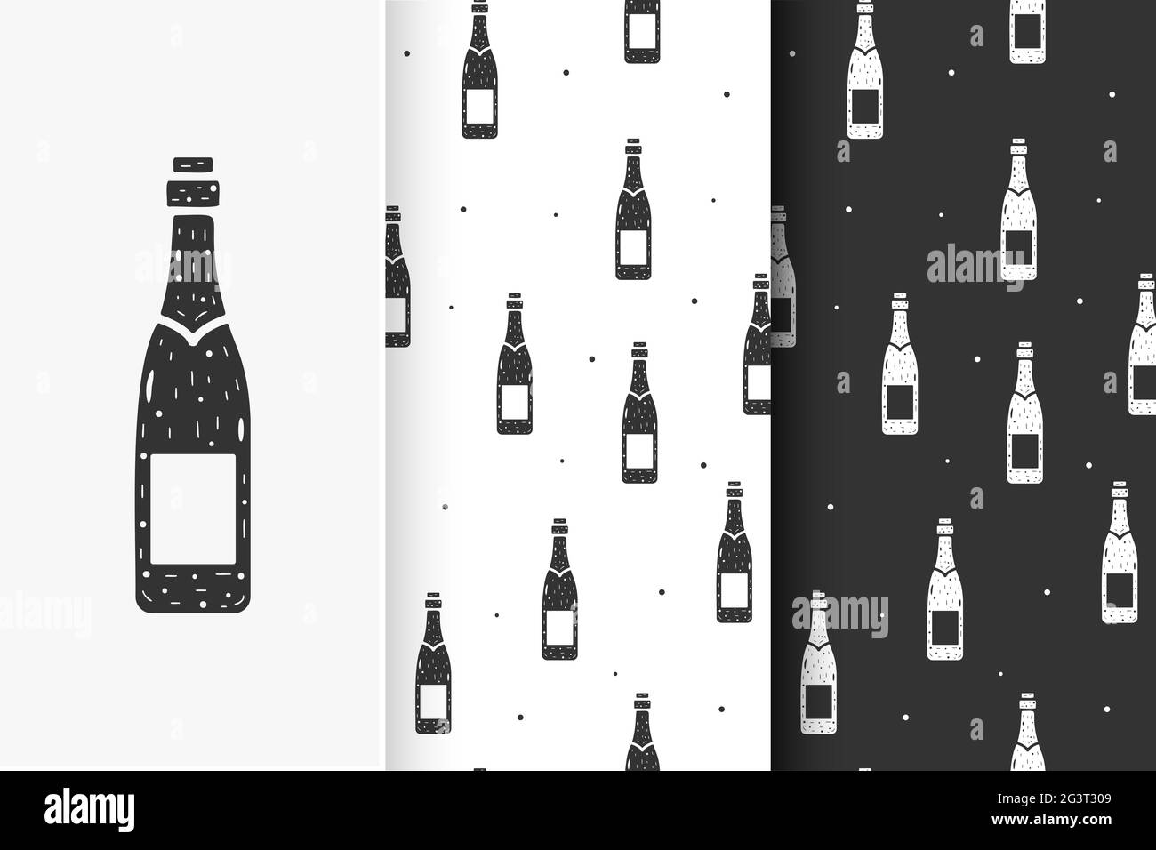 Champagne pattern hi-res stock photography and images - Alamy