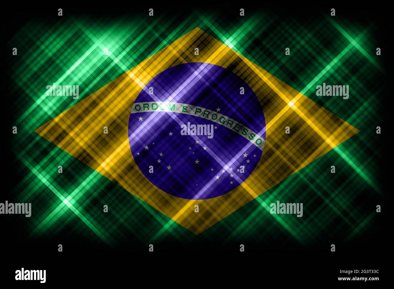 Brazil flag, national flag, modern flag background Stock Photo - Alamy