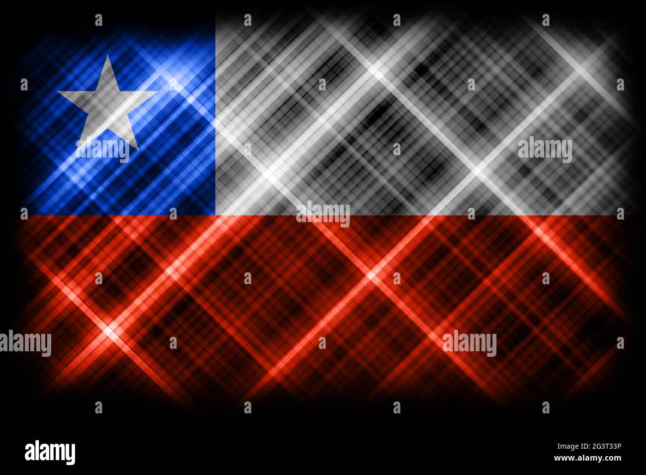 Chile flag, national flag, modern flag background Stock Photo - Alamy
