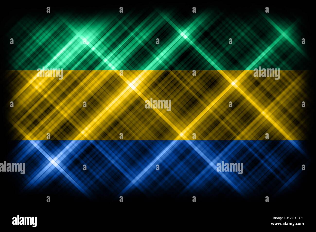Gabon flag, national flag, modern flag background Stock Photo - Alamy