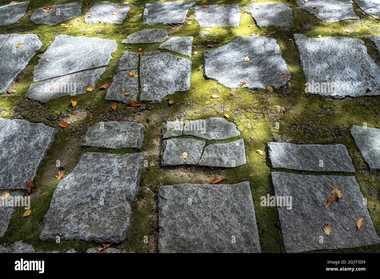 Stoned pathway in Jongmyo Shrine Stock Photo - Alamy