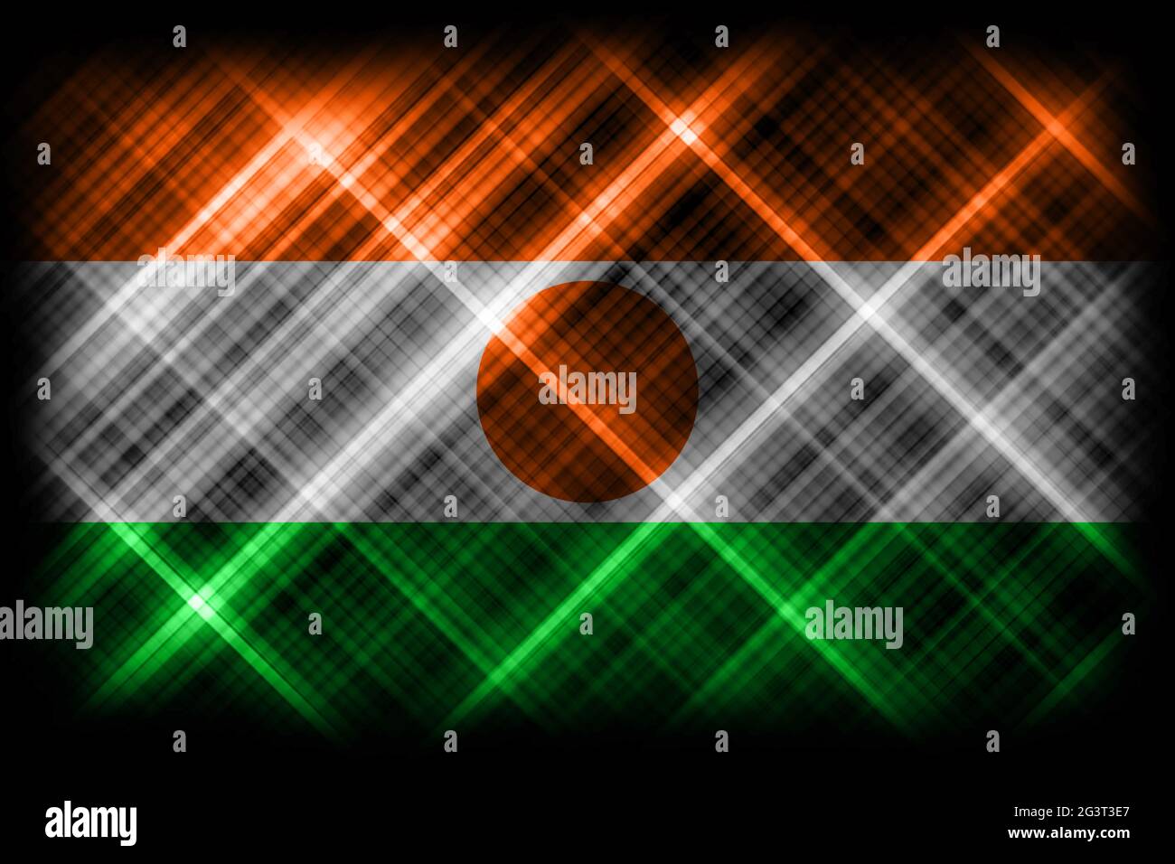 Niger flag, national flag, modern flag background Stock Photo - Alamy