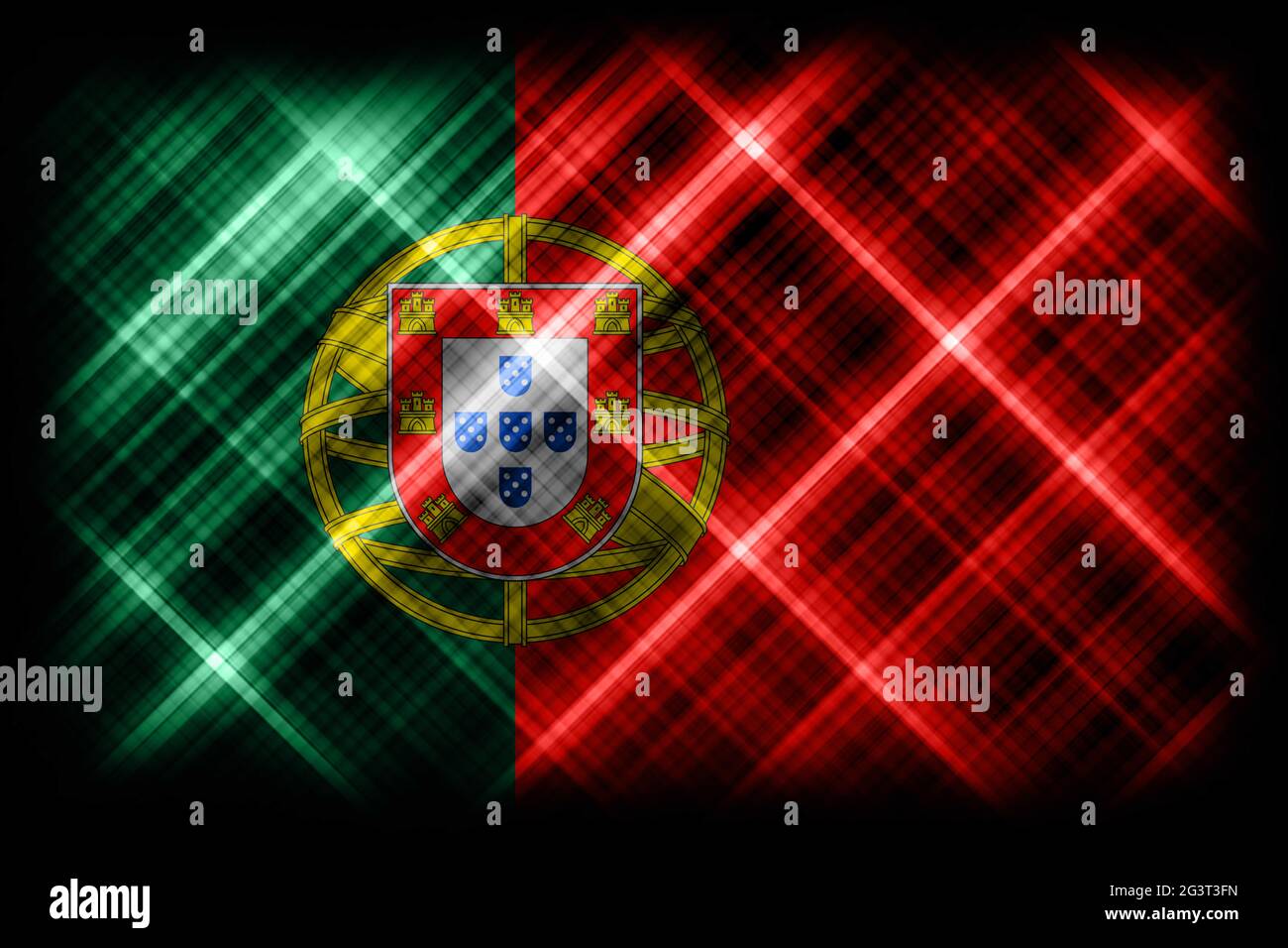 Portugal flag, national flag, modern flag background Stock Photo - Alamy