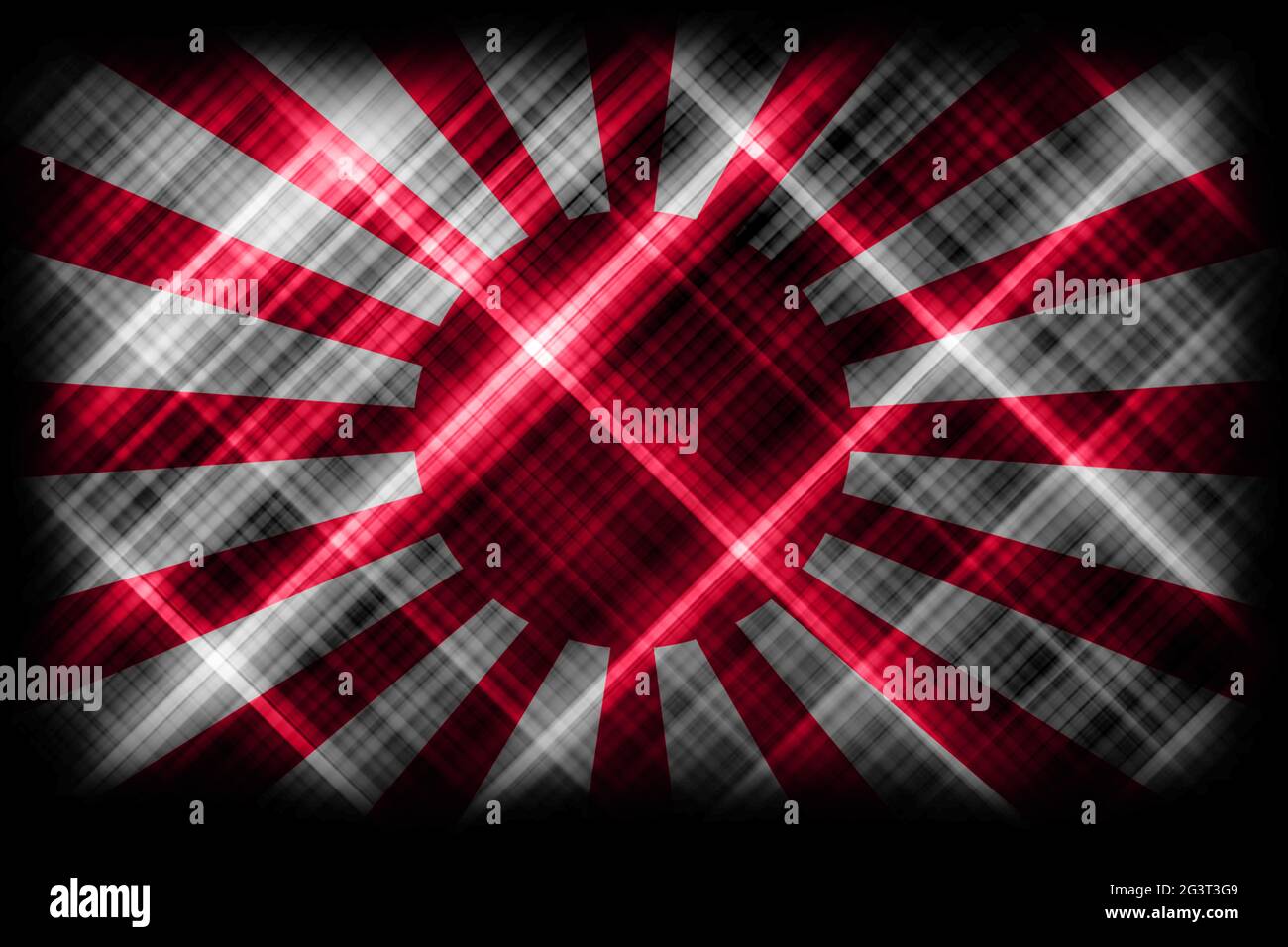 Rising Sun flag, national flag, modern flag background Stock Photo - Alamy