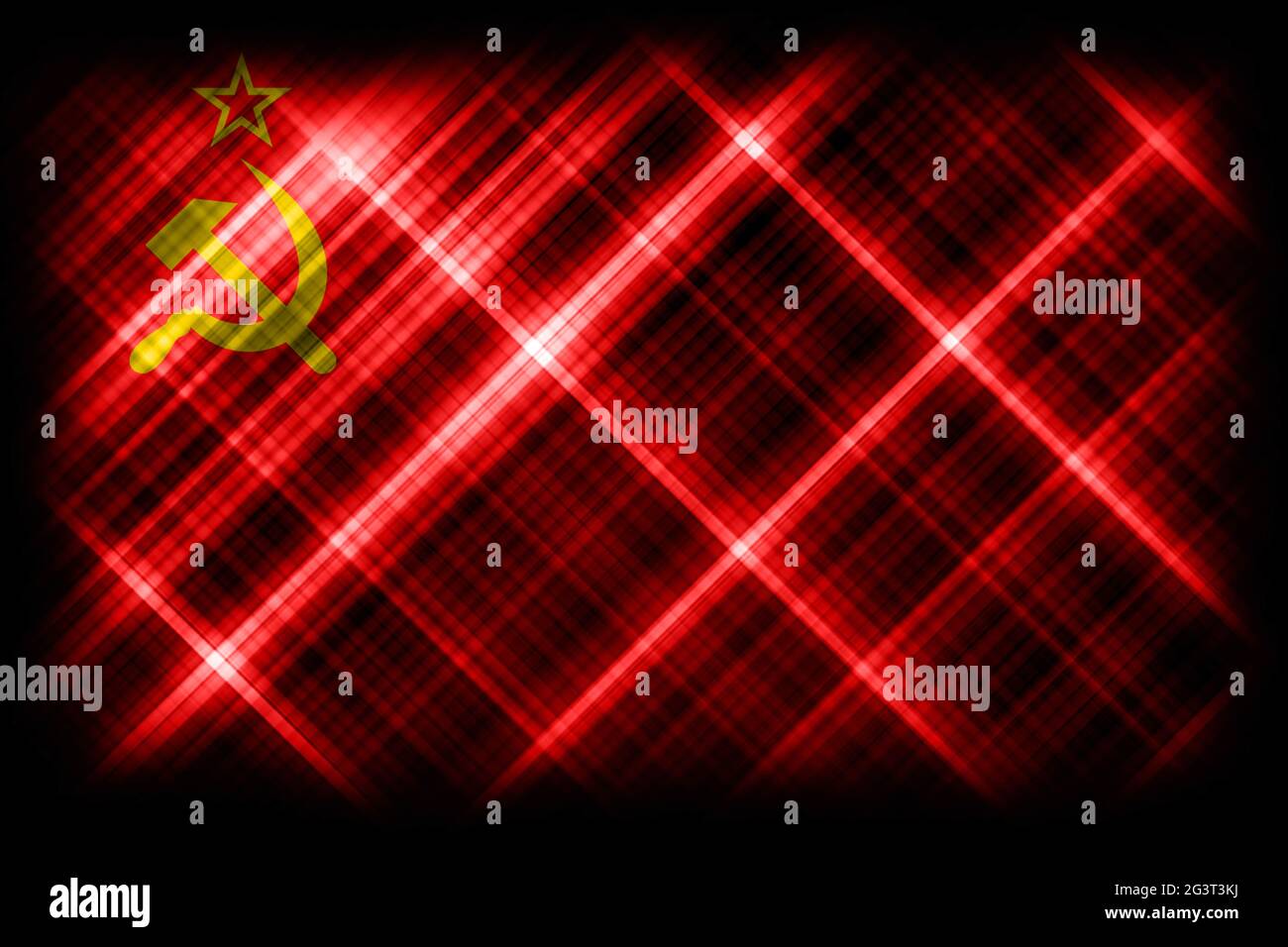 Soviet Union flag, national flag, modern flag background Stock Photo ...