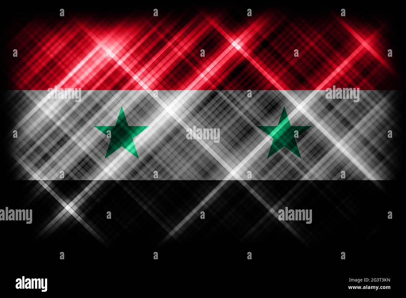 Syria flag, national flag, modern flag background Stock Photo - Alamy