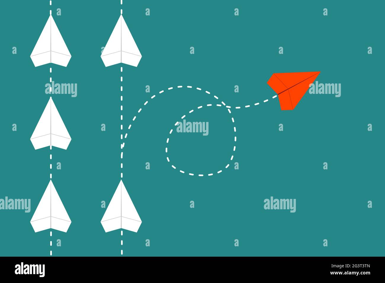 Paper plane team hi-res stock photography and images - Alamy