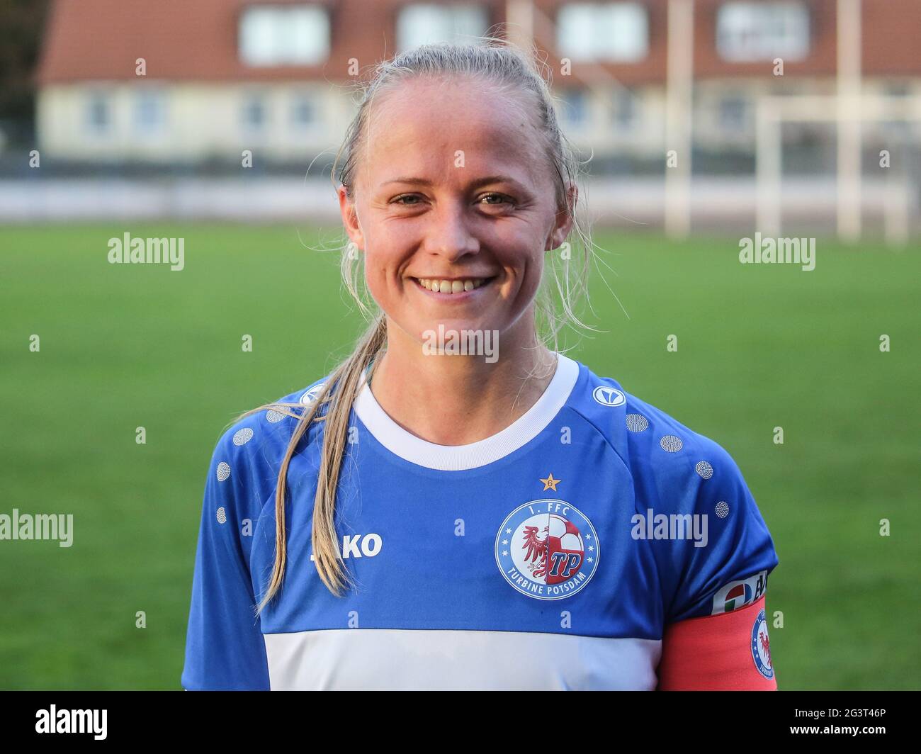 Danish soccer player Karoline Smidt Nielsen 1.FFC Turbine Potsdam DFB ...