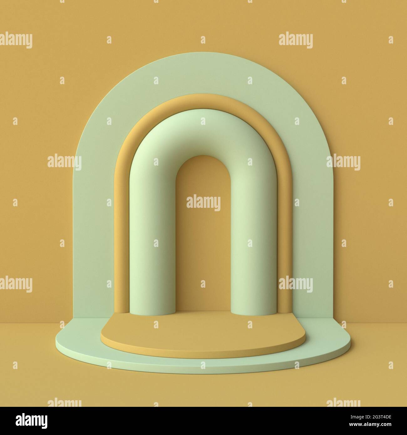 Abstract mock up architectural arc 3D Stock Photo - Alamy