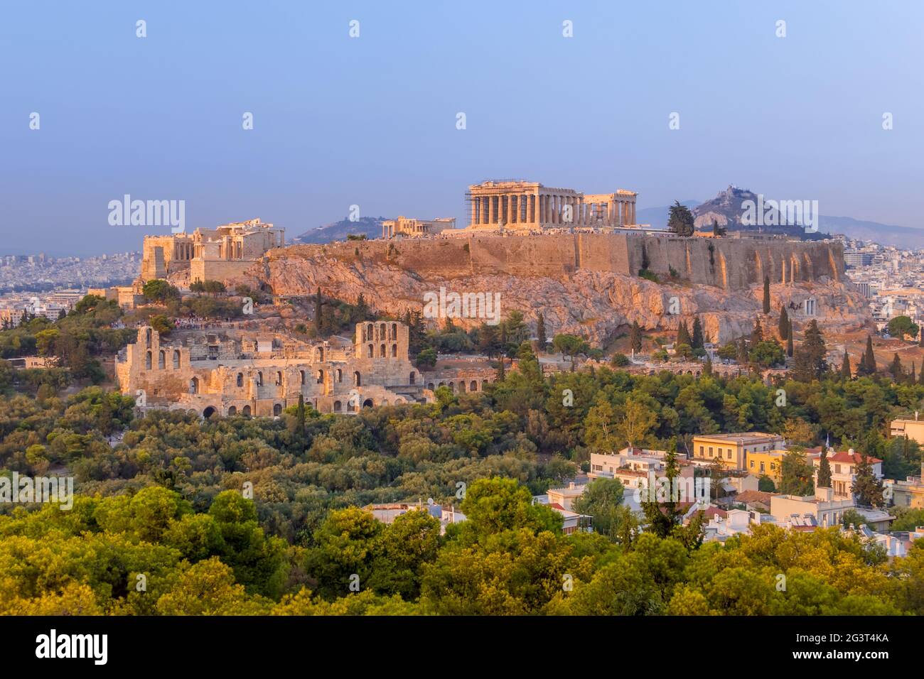 Parthenon at sunset hi-res stock photography and images - Alamy