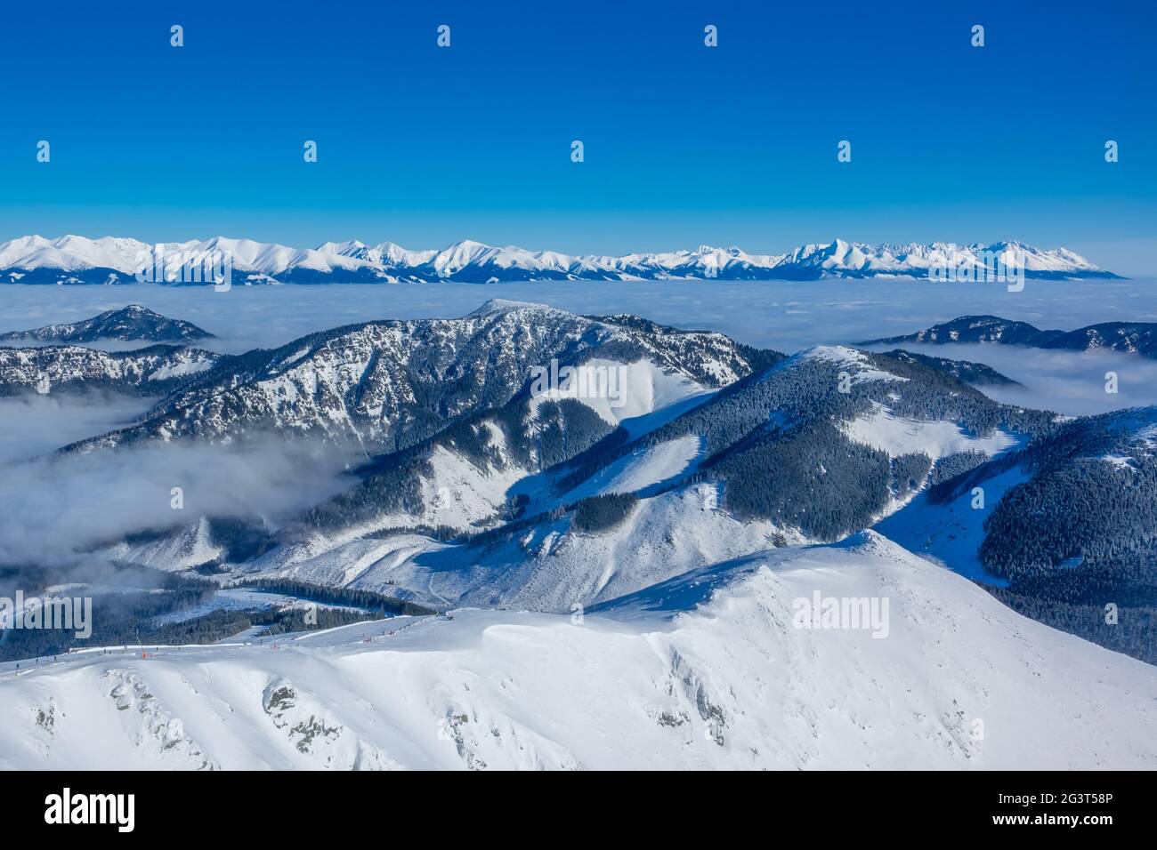 Snow capped peaks morning hi-res stock photography and images - Alamy
