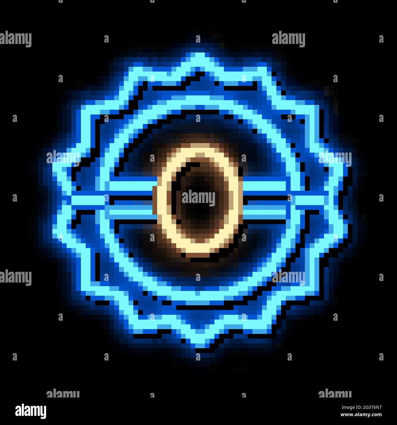 animal trap neon glow icon illustration Stock Vector Image & Art - Alamy