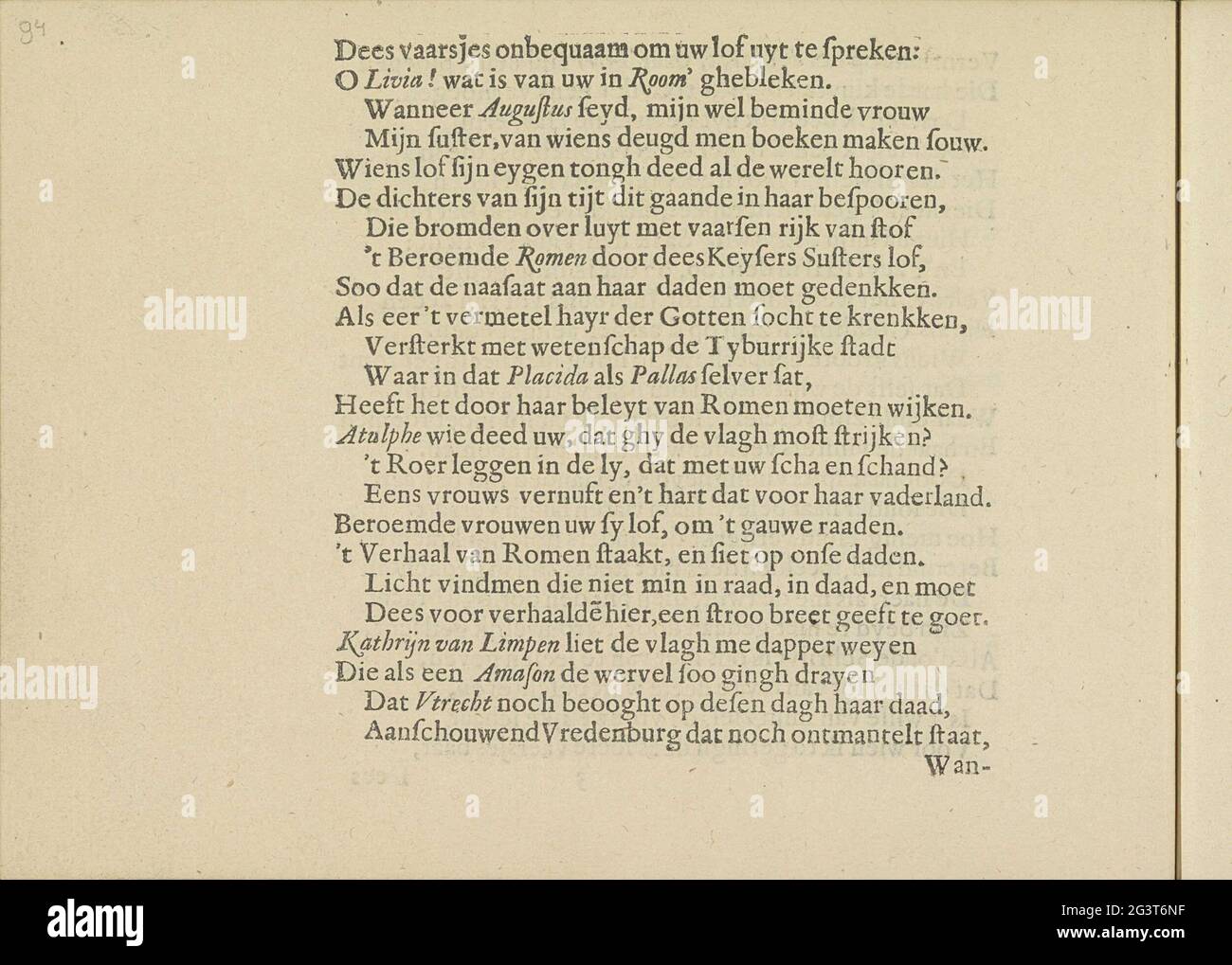 Dutch language poem hi-res stock photography and images - Alamy