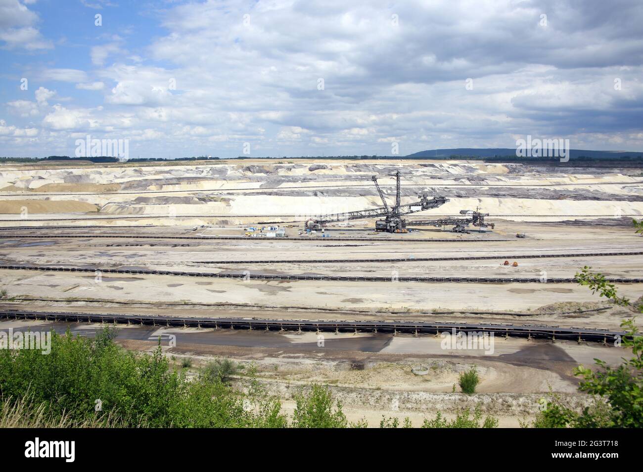 Opencast lignite mining area hi-res stock photography and images - Alamy