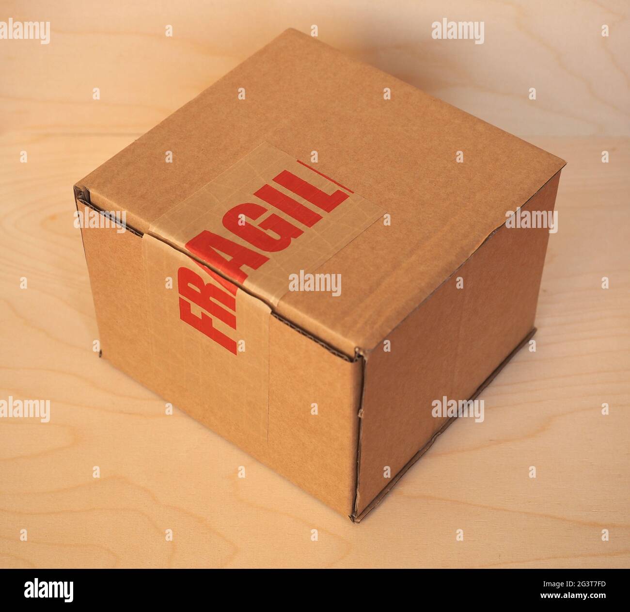 Fragile cardboard box Stock Photo - Alamy