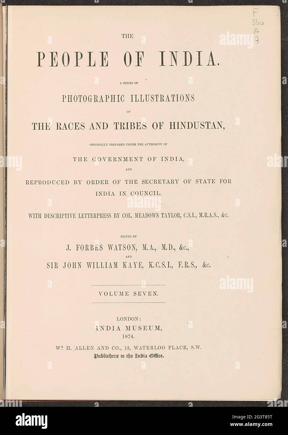 The people of India : a series of photographic illustrations, with ...