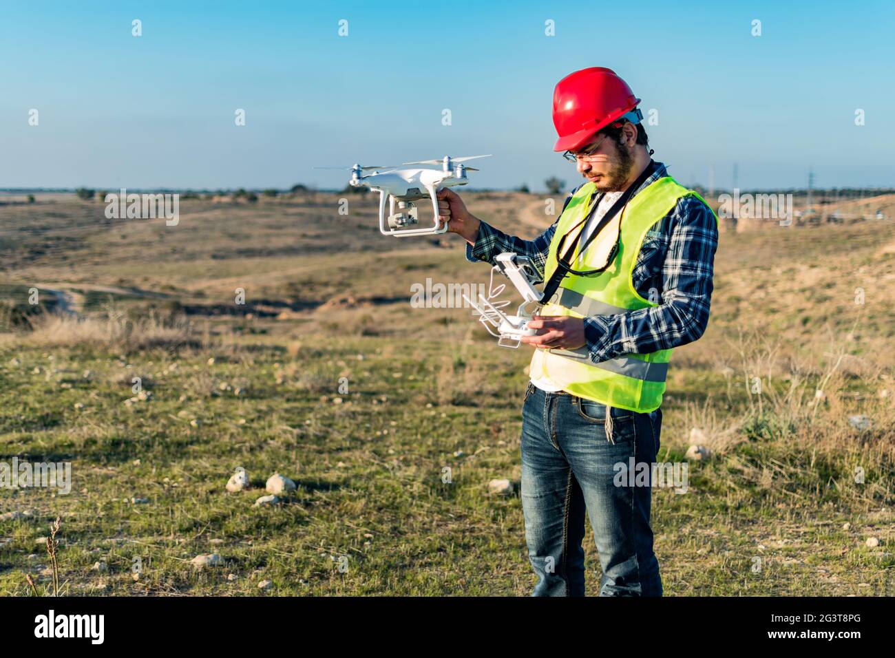 Drones for construction work hi-res stock photography and images - Alamy