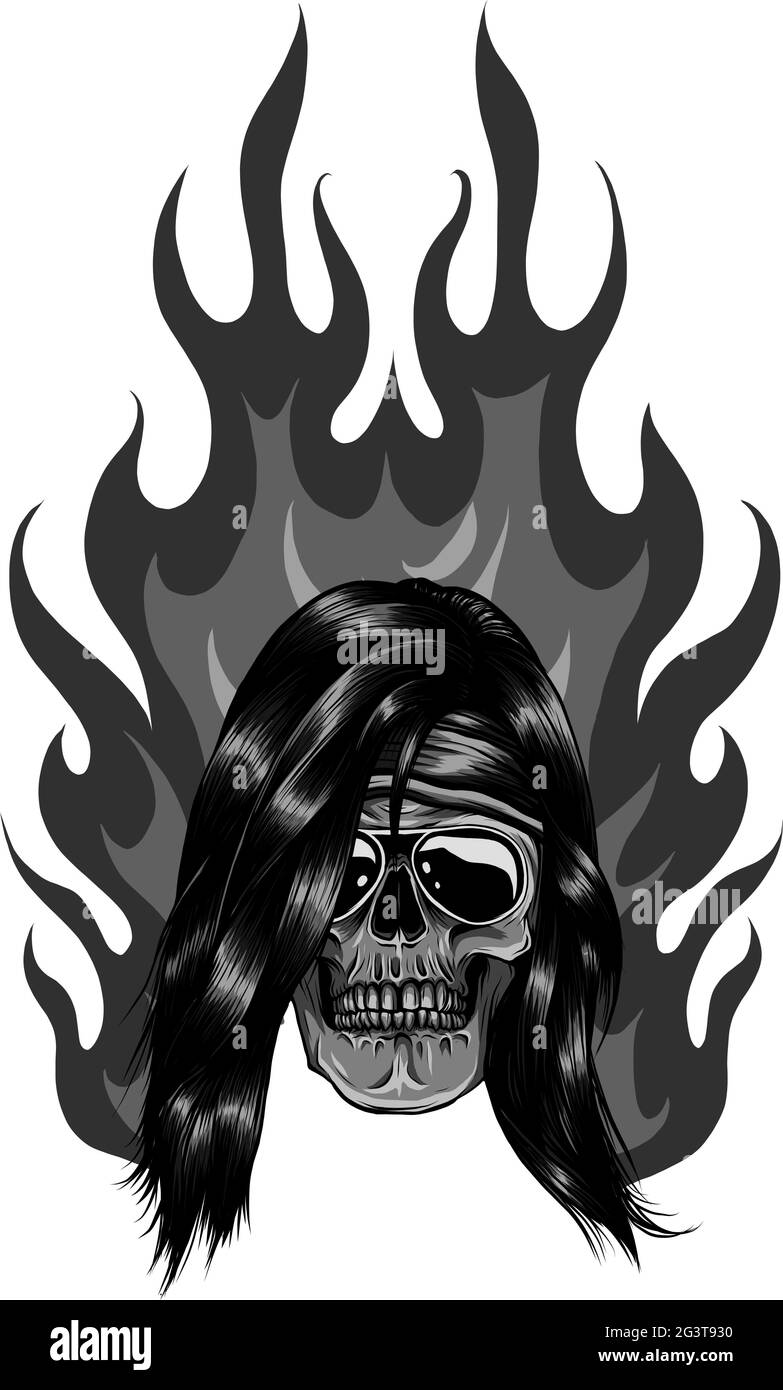 Cartoon vector drawing devil flames hi-res stock photography and images ...