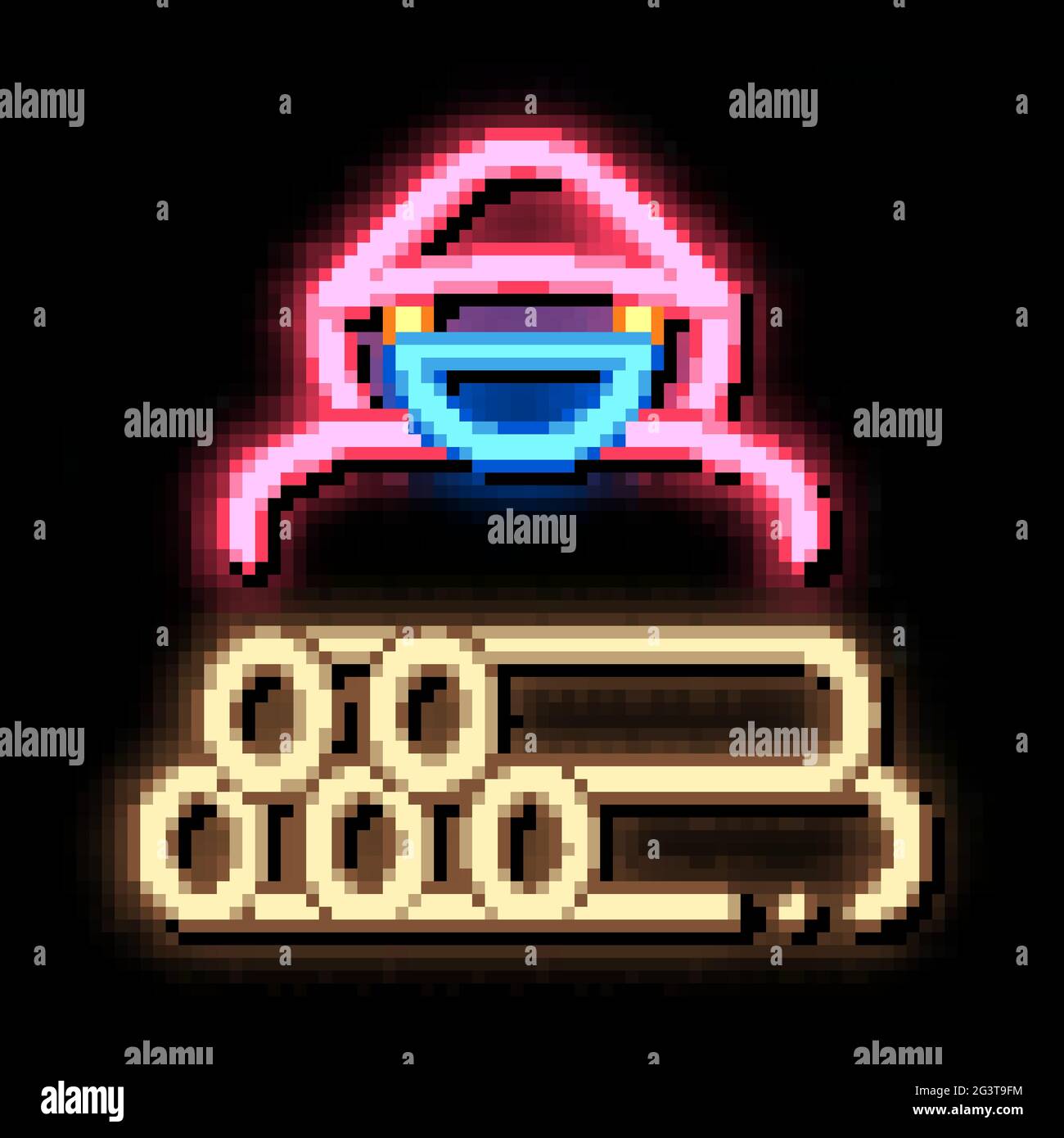 forest crime neon glow icon illustration Stock Vector Image & Art - Alamy