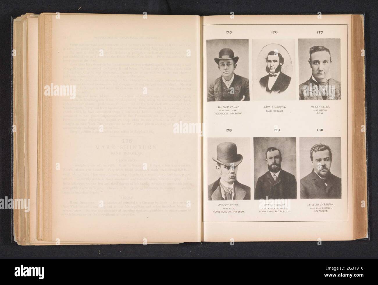 Six portraits of burglars and pickpockets. At the top left William ...