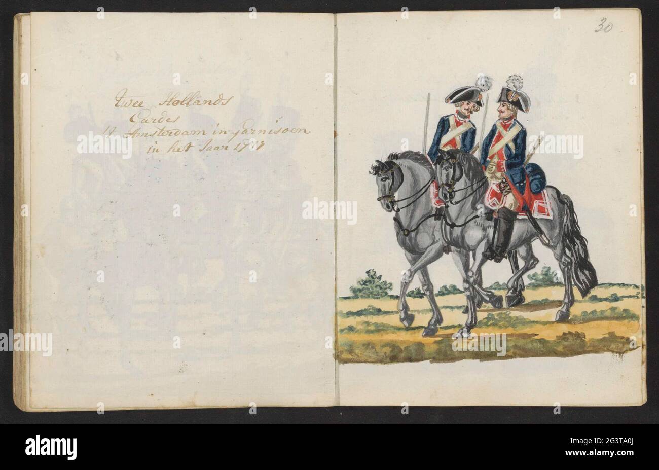 Uniforms of the Dutch Guard in Amsterdam; Two Dutch Gardes' t Amsterdam ...