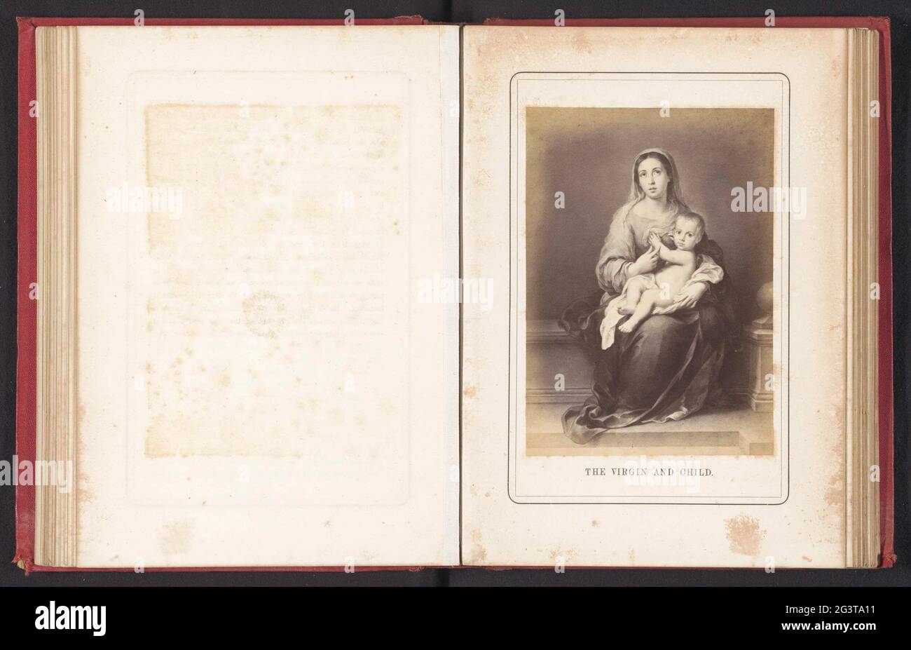 Photo production of a Maria painting with child by Bartolomé Esteban ...