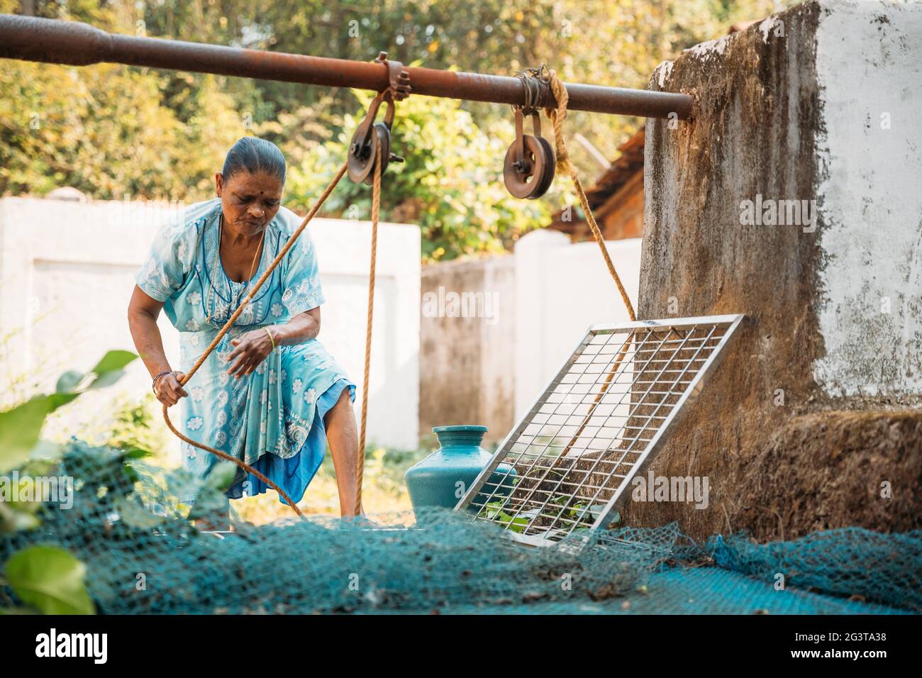 Old woman from rural india hi-res stock photography and images - Alamy
