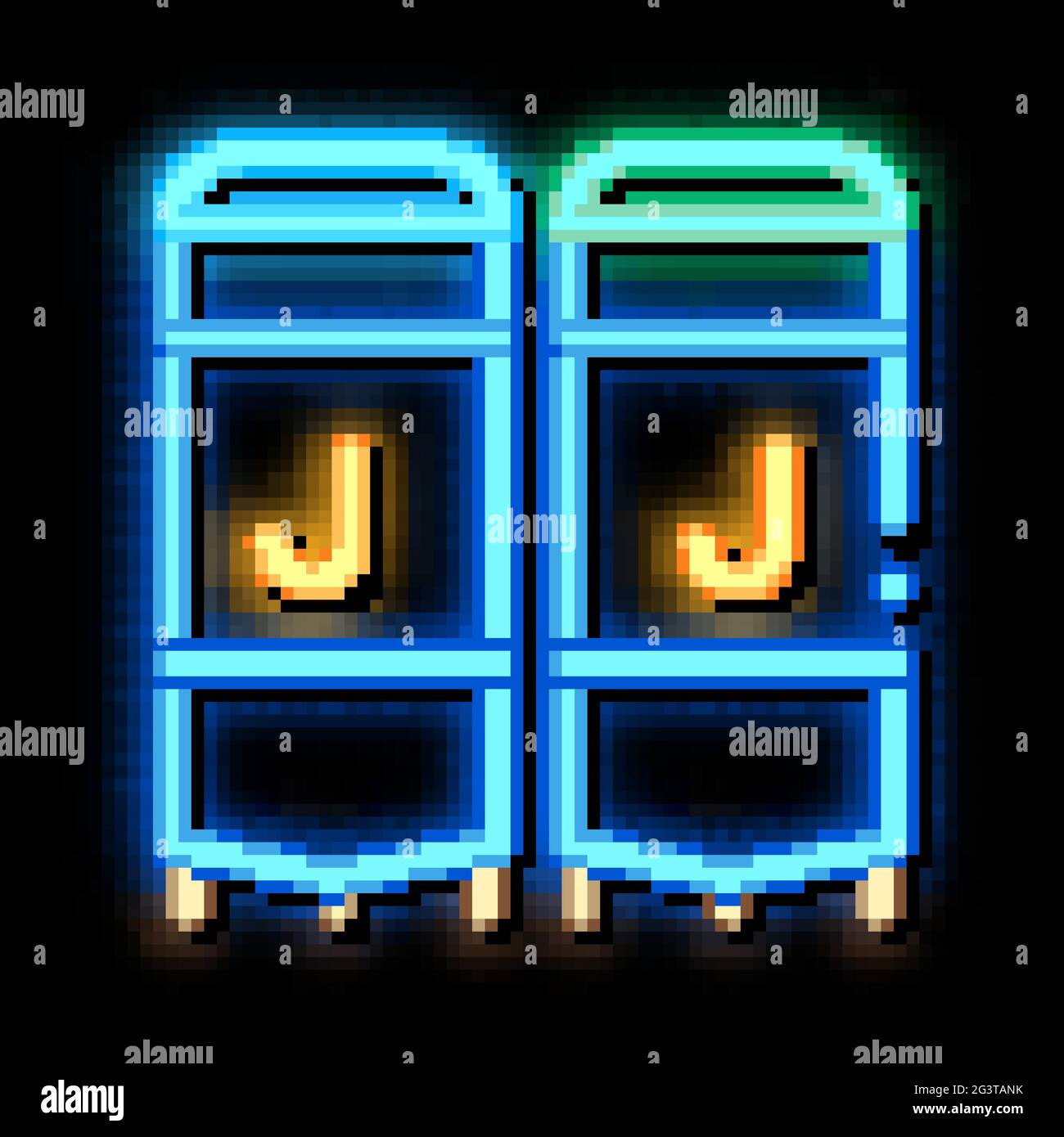 juice tank neon glow icon illustration Stock Vector Image & Art - Alamy