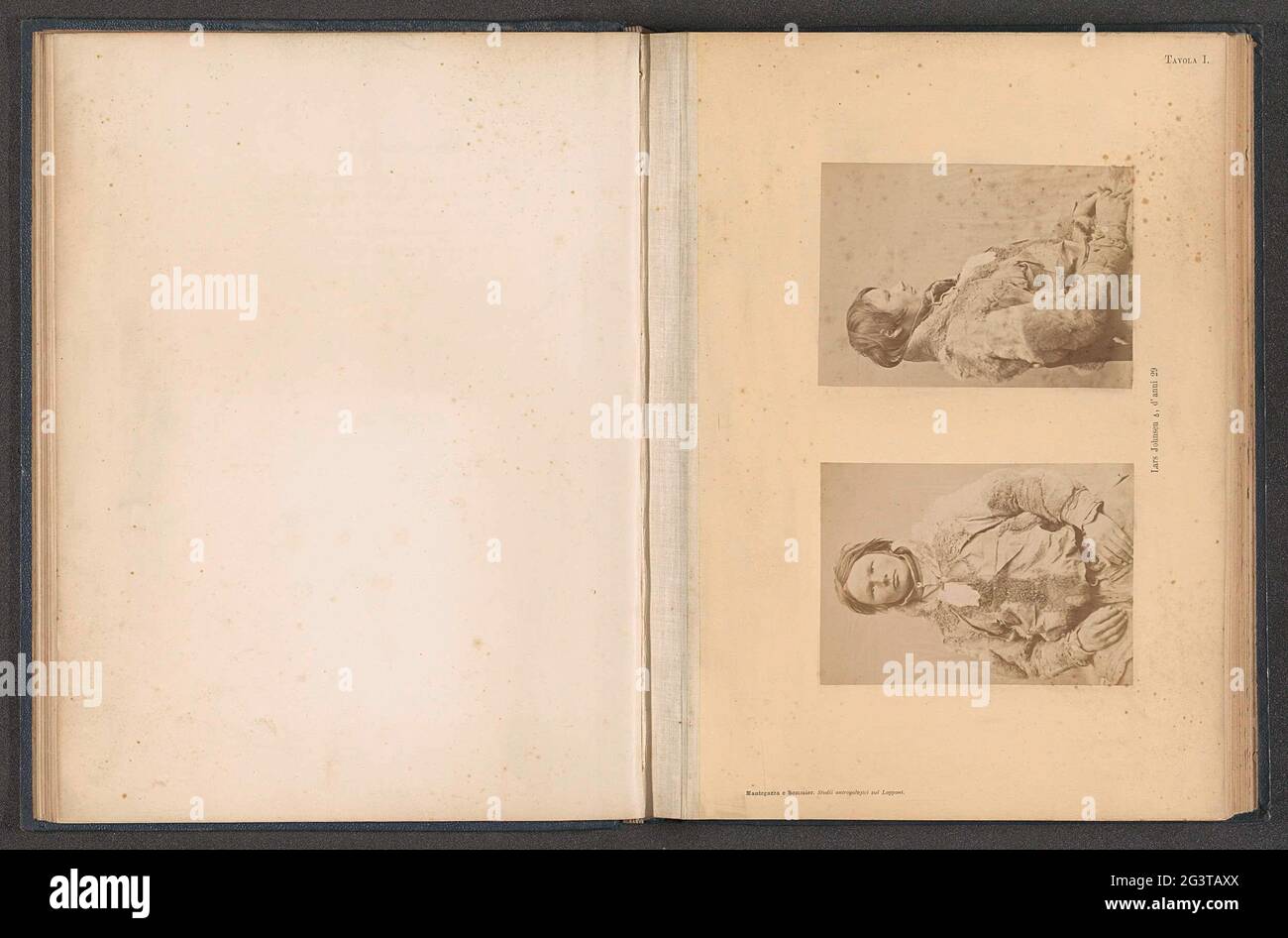 Two portraits of Lars Johnsen; Lars Johnsen ♂, D 'Anni 29. Left a front ...