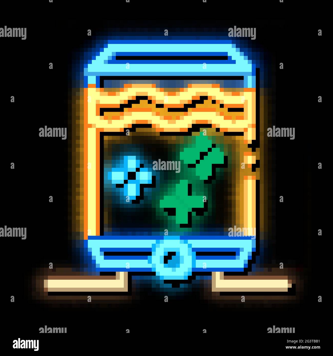 juice concentrate tank neon glow icon illustration Stock Vector Image ...