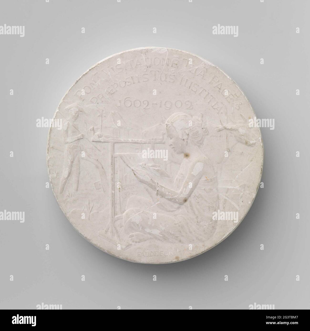 Design for a medal; 300 years of Dutch authority in India. Design for a ...