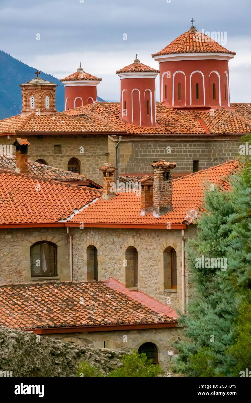 Roofs of the Greek Monastery Stock Photo - Alamy
