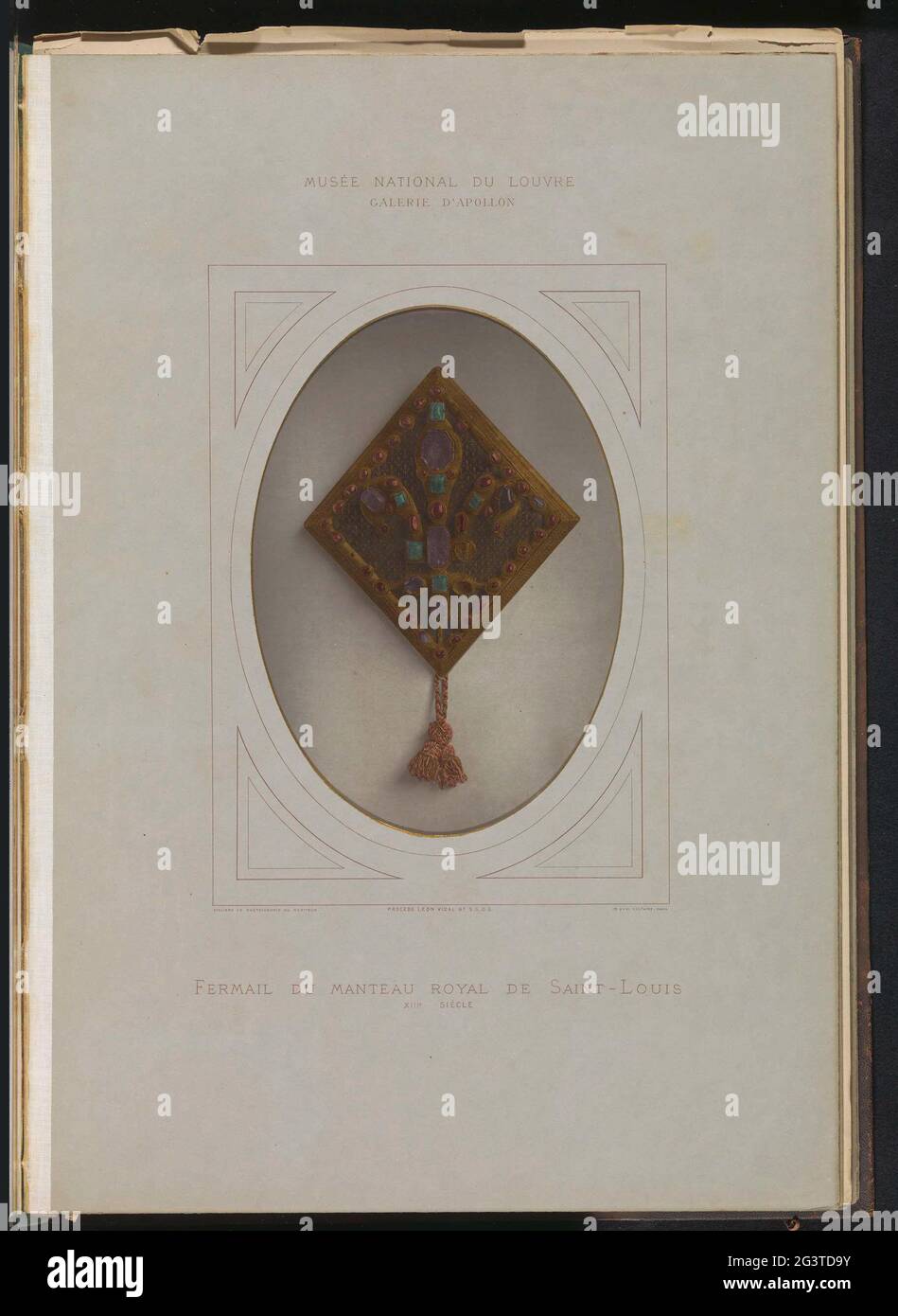 Fibula van Koning Lodewijk IX Van Frankrijk; Fermail of the Royal Coat ...