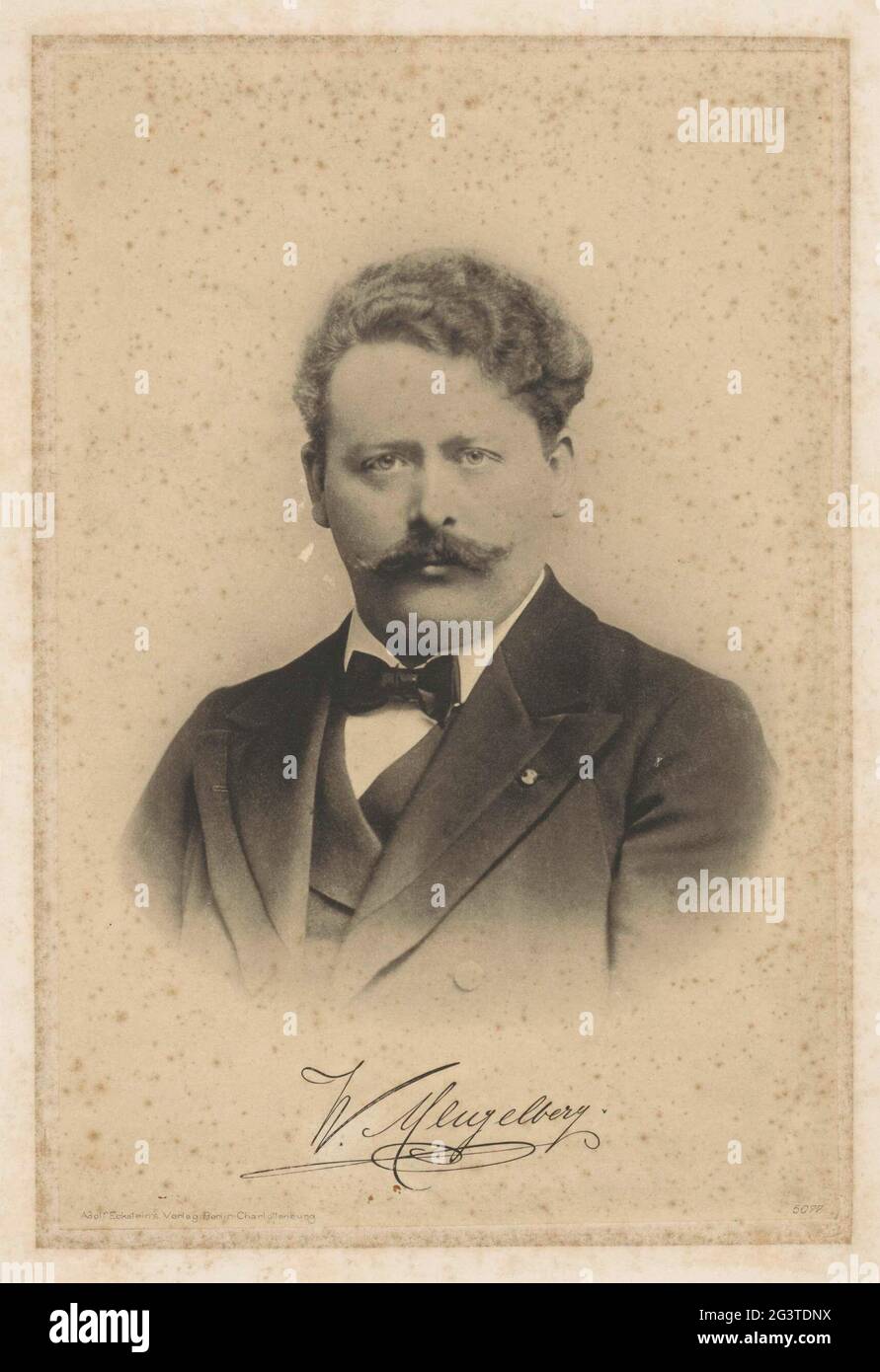 Portrait of the conductor Willem Mengelberg Stock Photo - Alamy