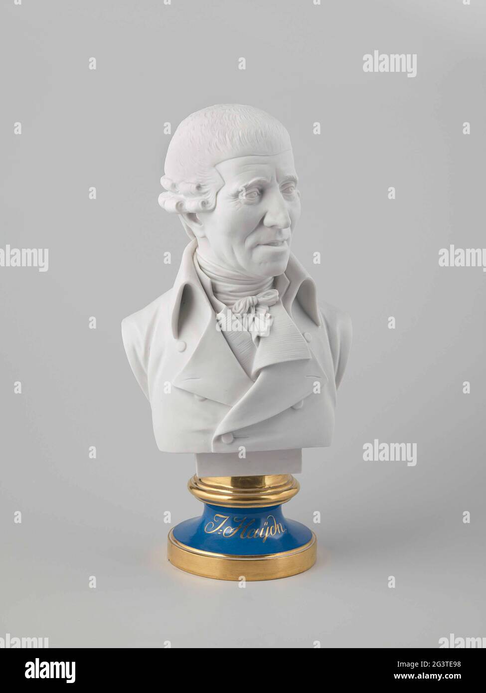 Portrait of Joseph Haydn (1732-1809); Porcelain. Bust on base ...