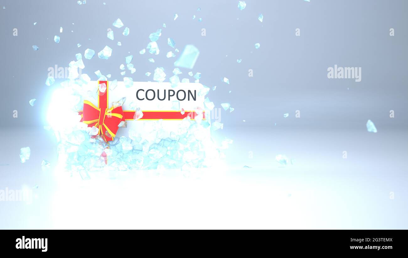 Splintered Ice Coupon Stock Photo - Alamy