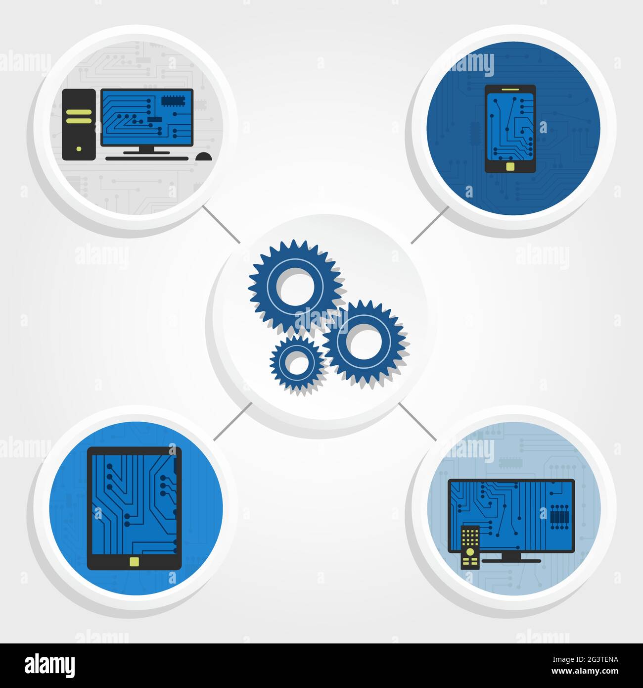 Desktop monitor computer hardware diagram hi-res stock photography and ...