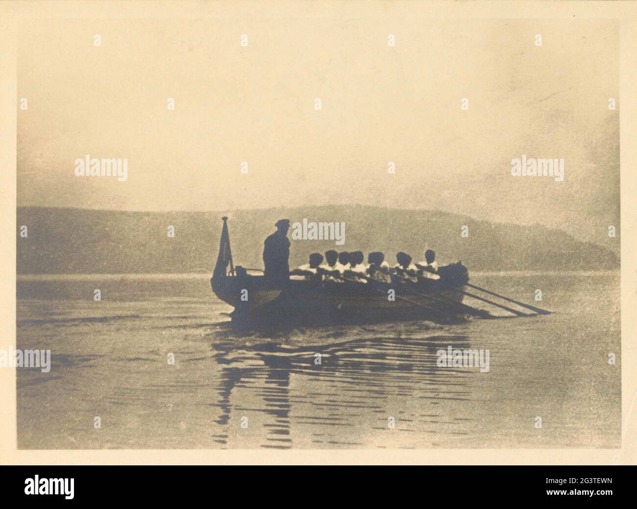 Rowing boat with students of Schloss Spetzgart, branch of Schule ...